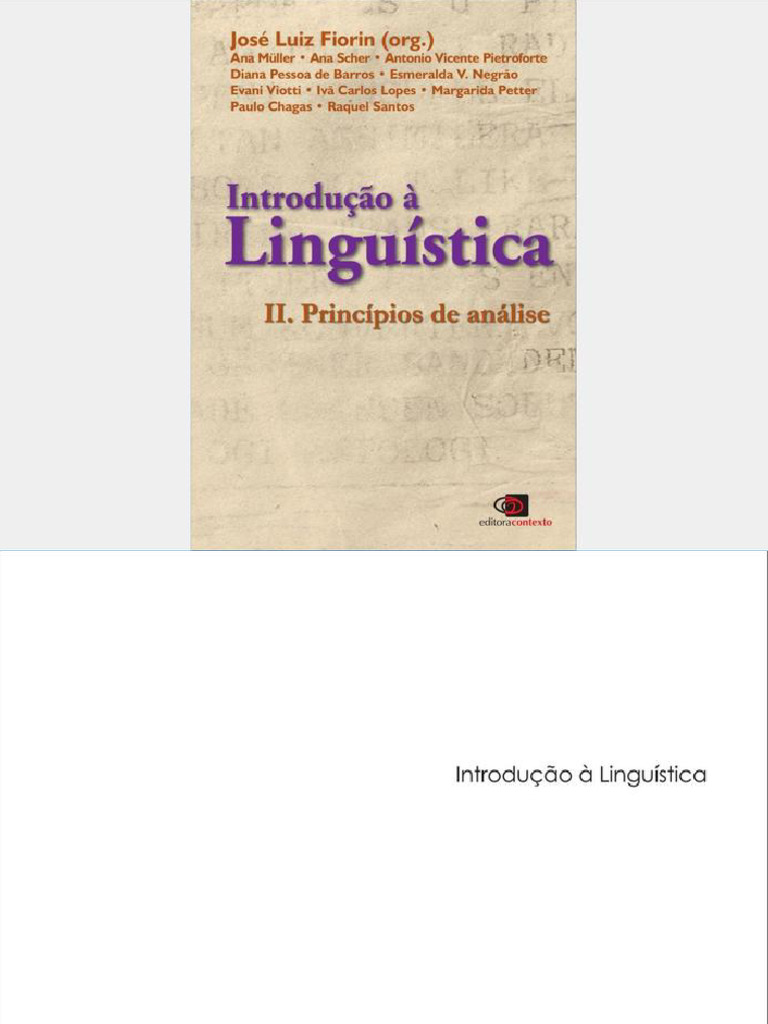 pdfcoffee.com_introduao-a-linguistica-ii-principios-de-analise-by-jose-luiz-fiorin-pdf-free | PDF