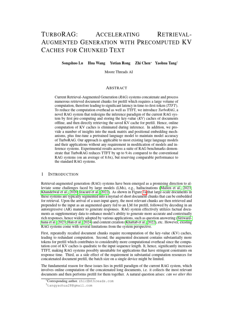 Turbo Rag | PDF | Cache (Computing) | Databases