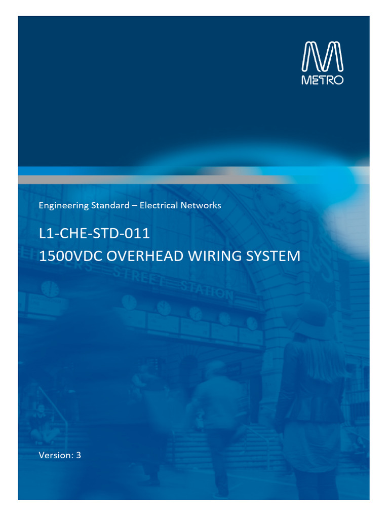 Electrical Network Standard 1500Vdc Overhead Wiring System | PDF ...