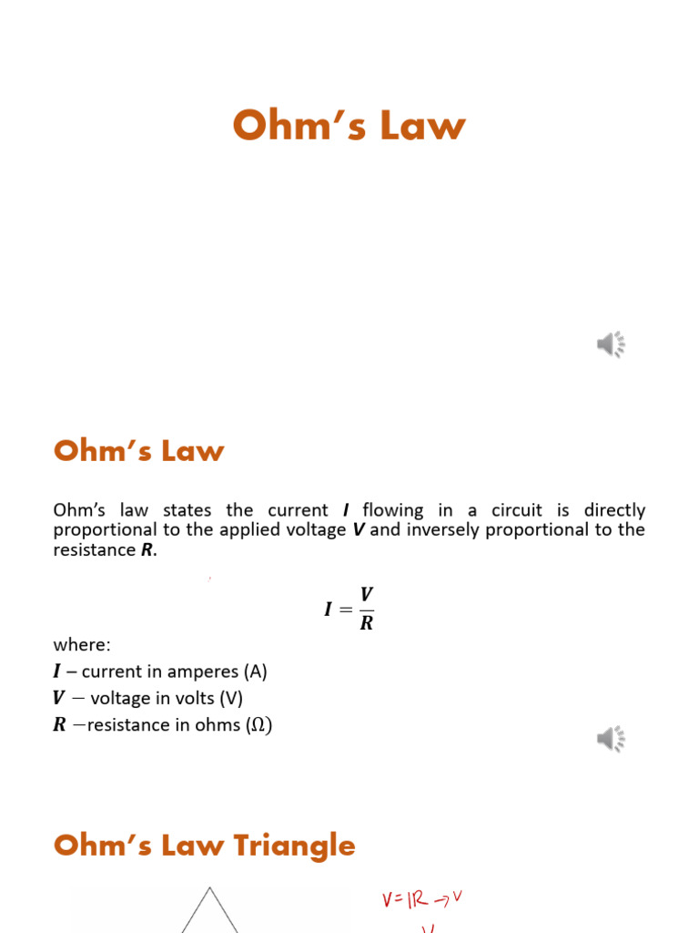 Ohm's Law Explained with Examples | PDF