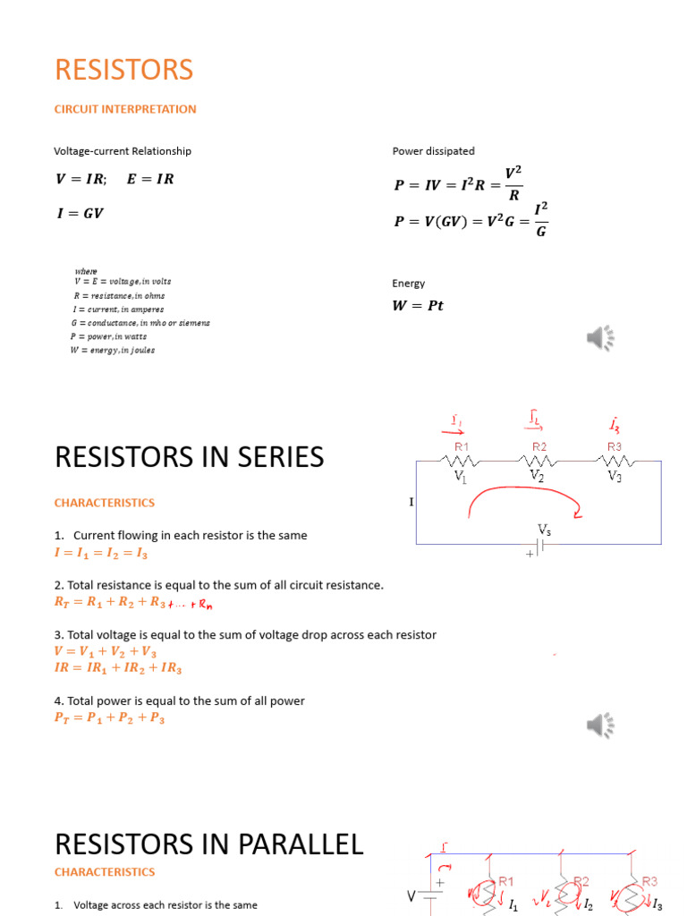 Resistor Circuit Analysis Guide | PDF