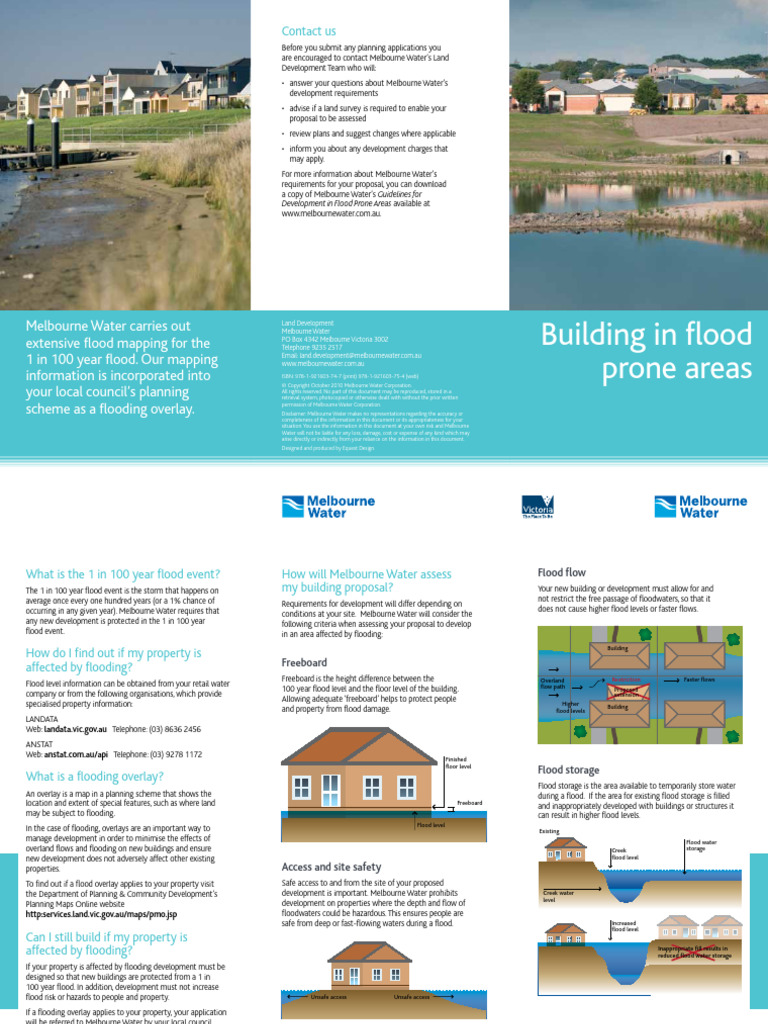 Building in Flood Prone Areas Brochure | PDF | Flood