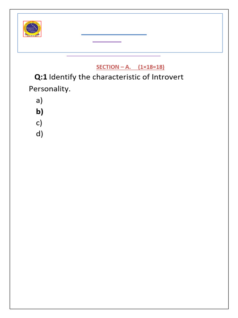 Class XII Physical Education Sample Paper | PDF | Physical Fitness ...