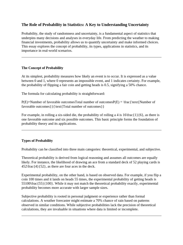Probability for Data-Driven Decisions | PDF | Statistics | Probability