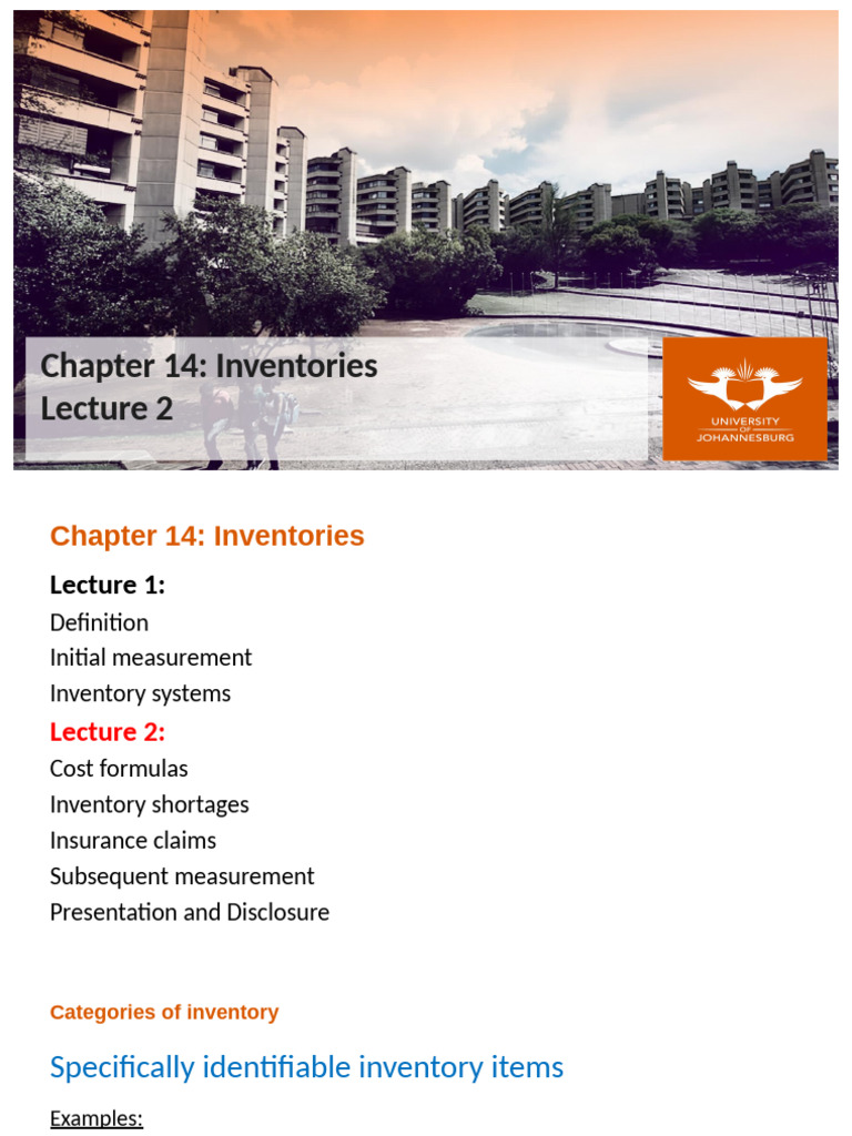 2024 Inventory Lecture 2 | PDF | Cost Of Goods Sold | Gross Margin