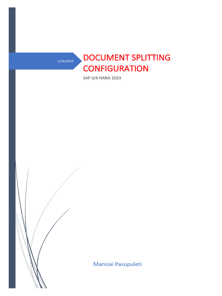 Document Splitting Configuration | PDF | Debits And Credits | Clearing ...