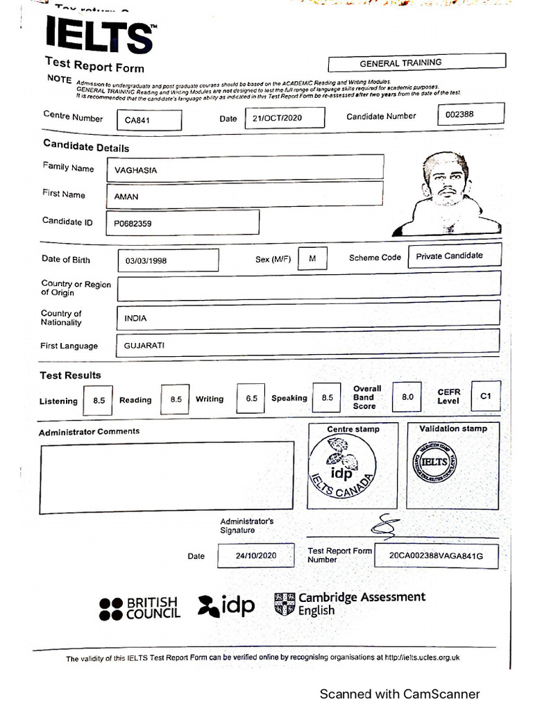Ielts Score | PDF
