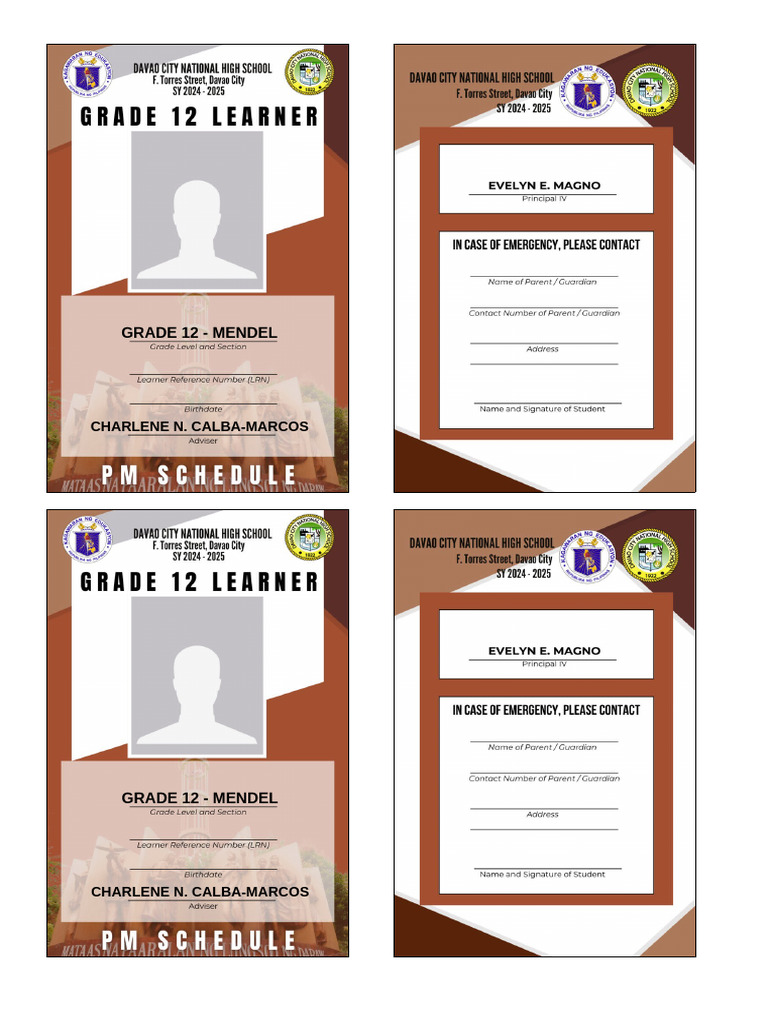 Final GRADE 12 ID 2024 2025 PM | PDF