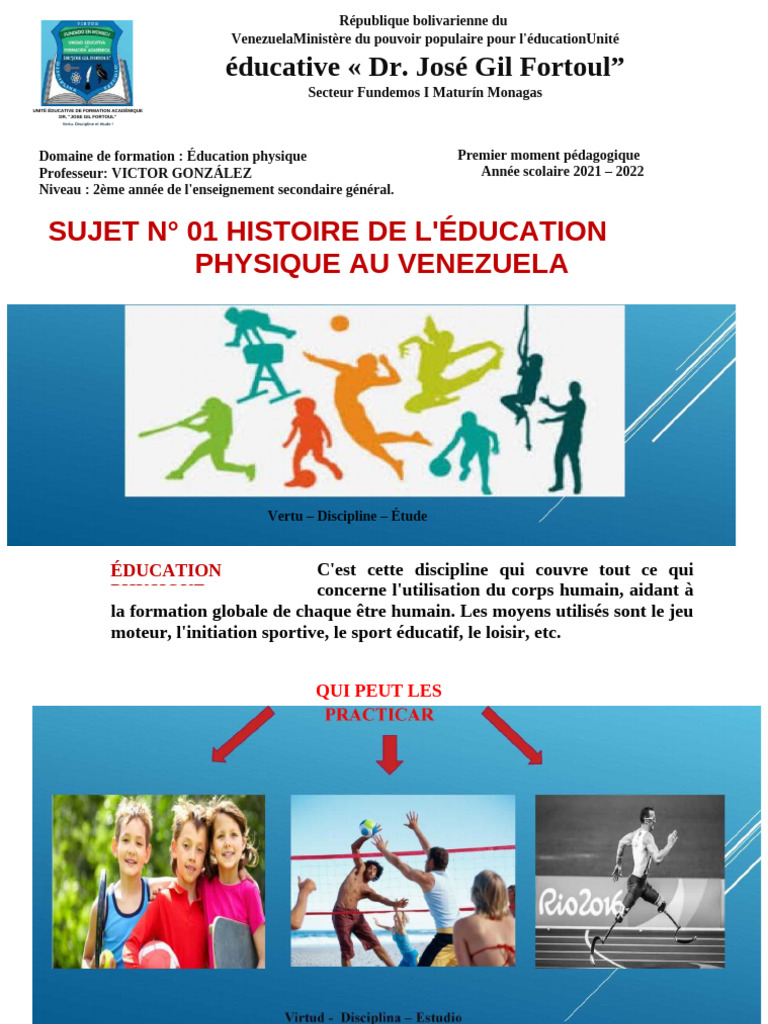 Éducation Physique 2e Année | PDF | Physique | Éducation physique