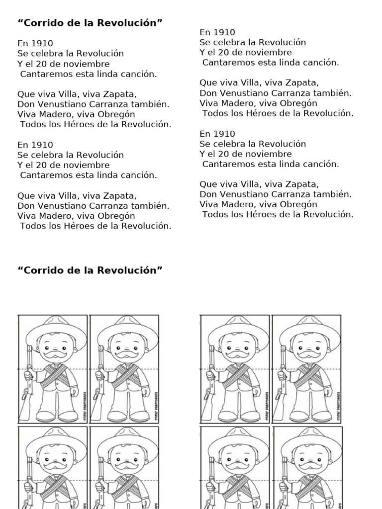 Corrido de La Revolución Letra | PDF