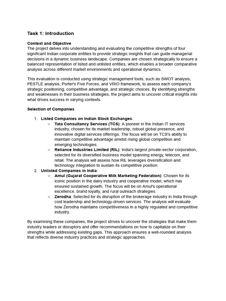 report project (3) | PDF | Strategic Management | Supply Chain