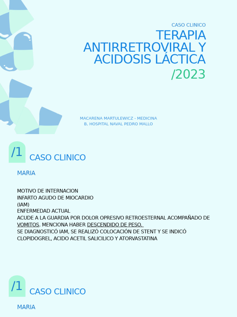 Antirretrovirales y acidosis láctica | PDF | Manejo del VIH / SIDA ...