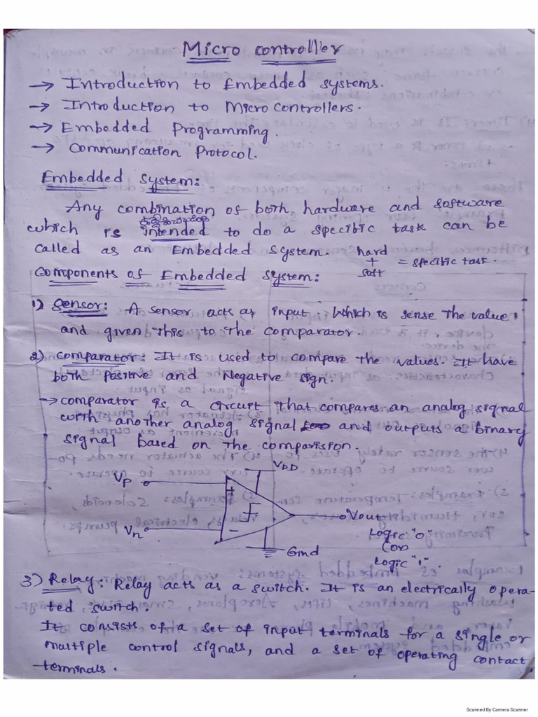 Microcontroller Notes Pdf