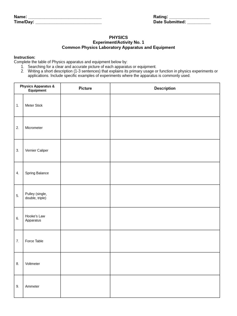 Gen Physics Lab 1 | PDF