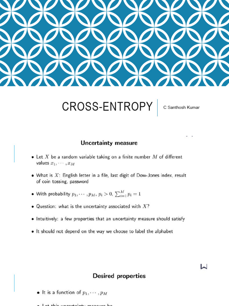 3 Cross Entropy Pdf 