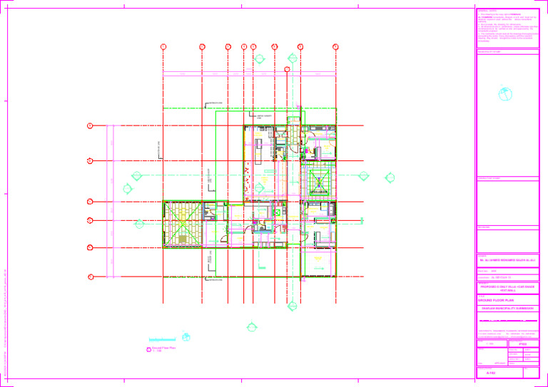 Sheet - A-102 - GROUND FLOOR PLAN (1) - Layout1 | PDF