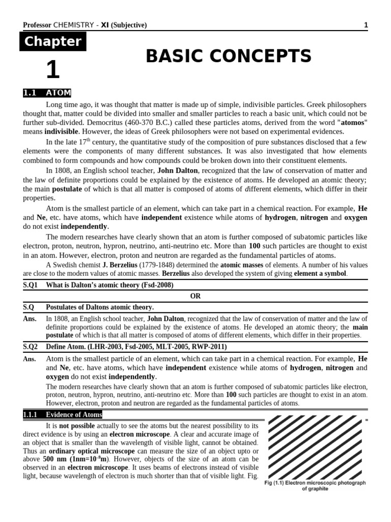 Chap 01 Basic Concept Final | PDF | Ion | Mass Spectrometry