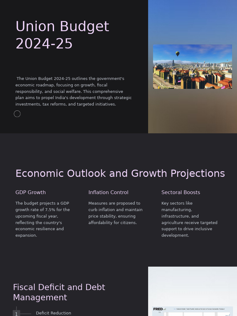 Union Budget 2024 25 Key Highlights | PDF | Taxes | Government Budget ...