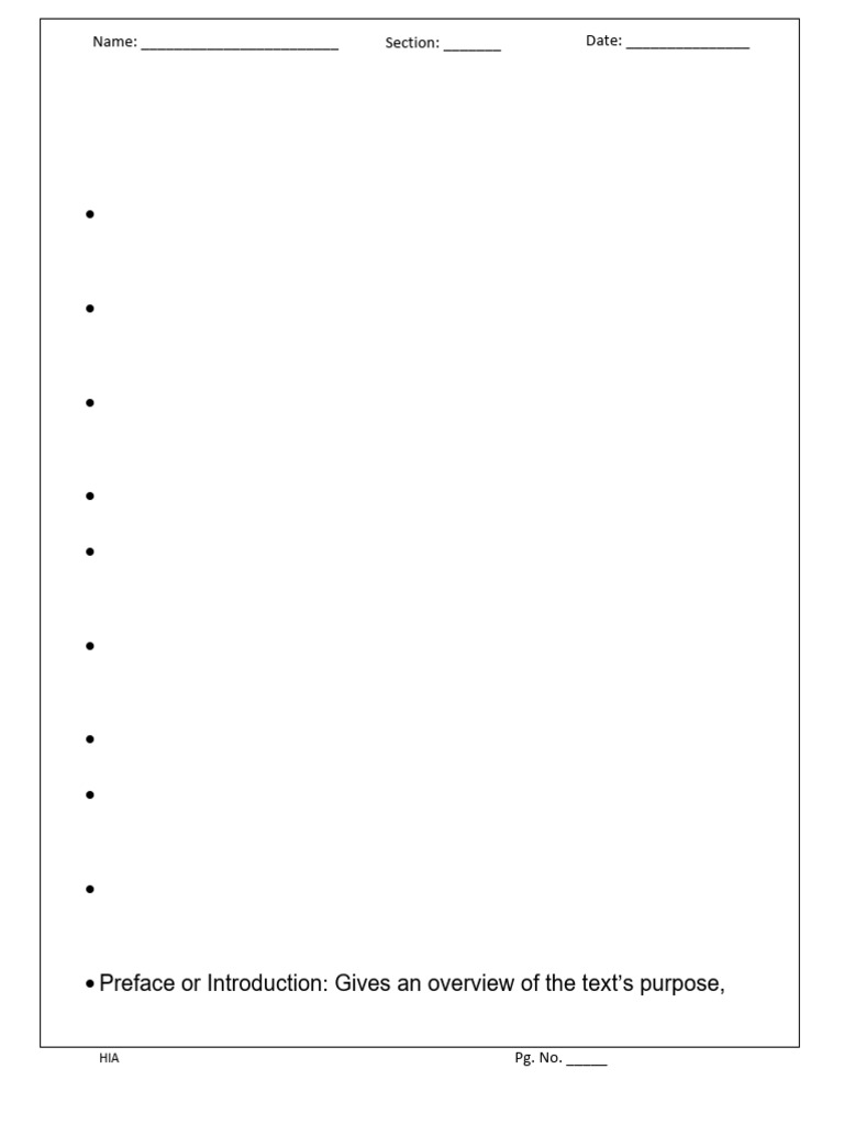 Organisational Features Notes | PDF
