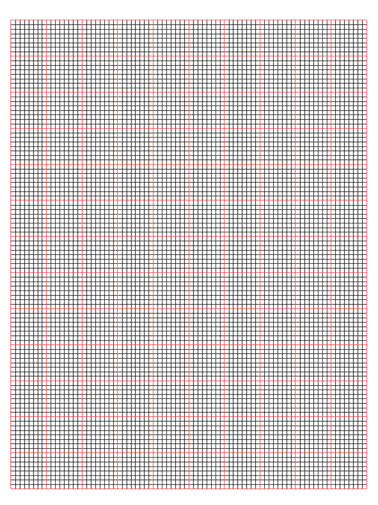 1 - 8 Inch Gray Graph Paper | PDF