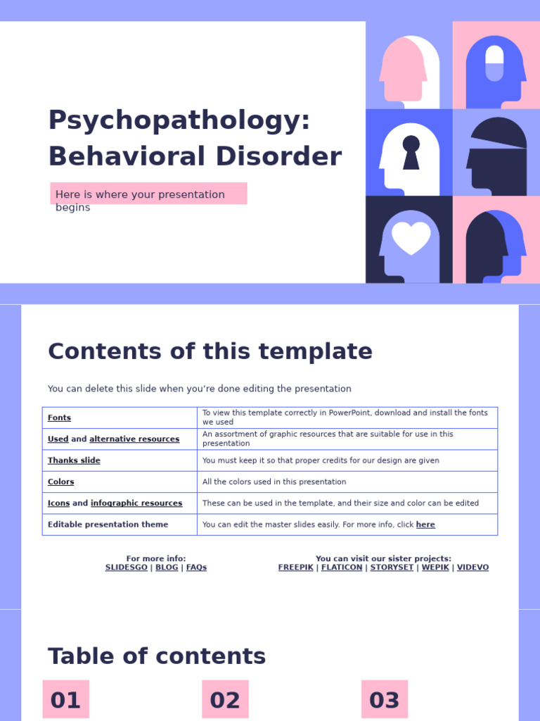 Psychopathology - Behavioral Disorder by Slidesgo | PDF | Medical ...