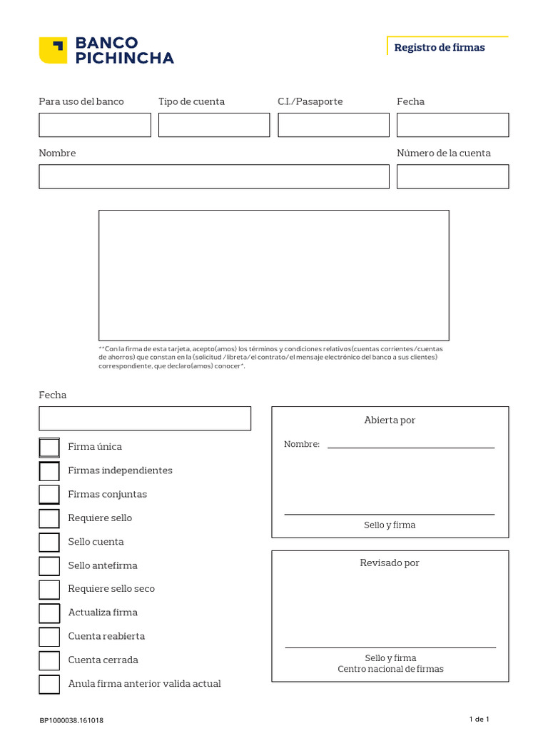 Registro de Firmas | PDF