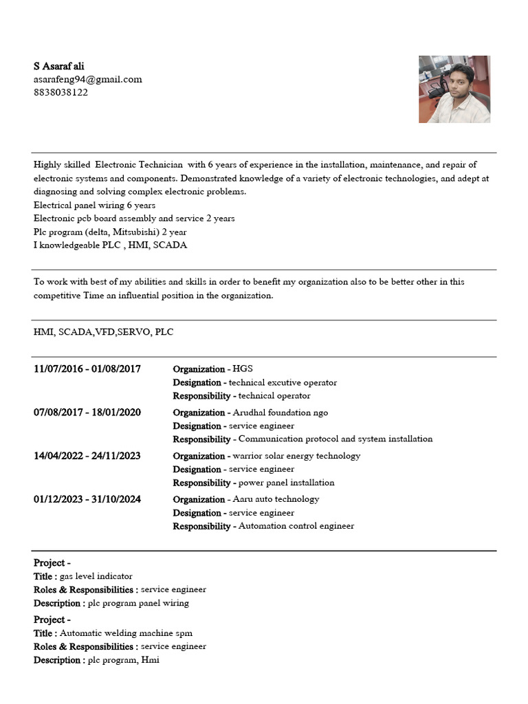 Asaraf Ali.2025 | PDF | Programmable Logic Controller | Scada