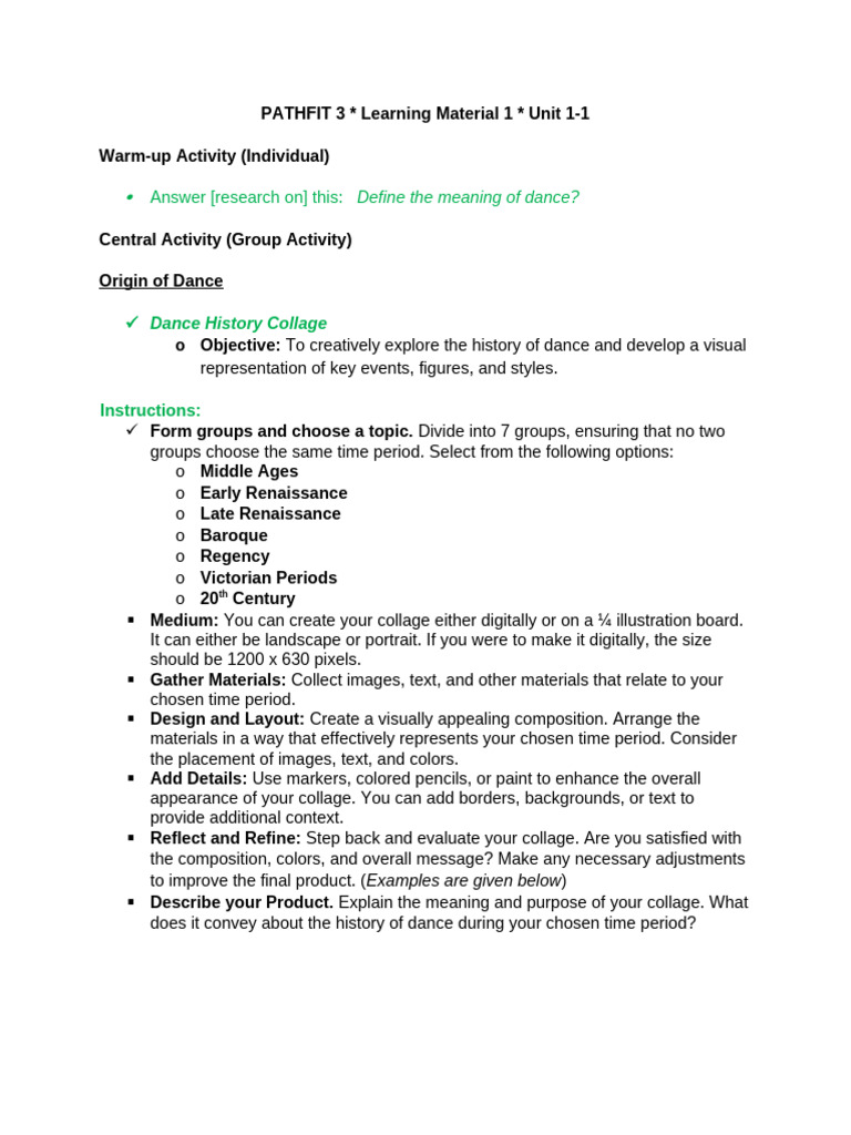 Pathfit 3 - Learning Material - 1-1 | PDF | Composition (Visual Arts ...