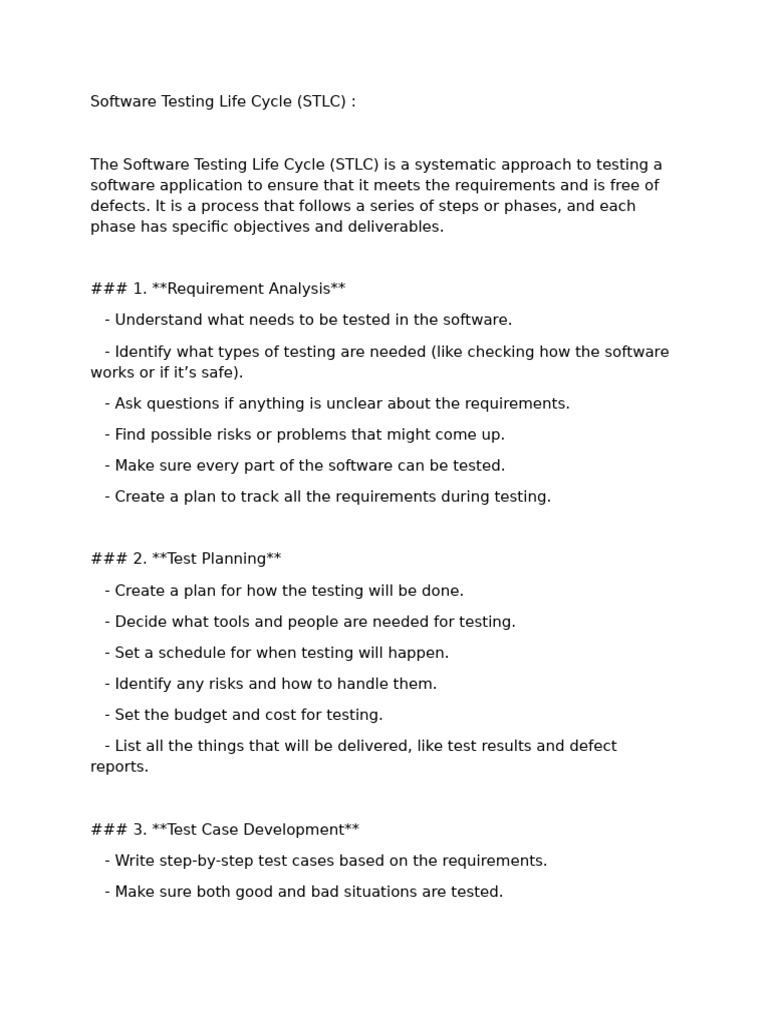 Software Testing Life Cycle | PDF | Software Testing | Software