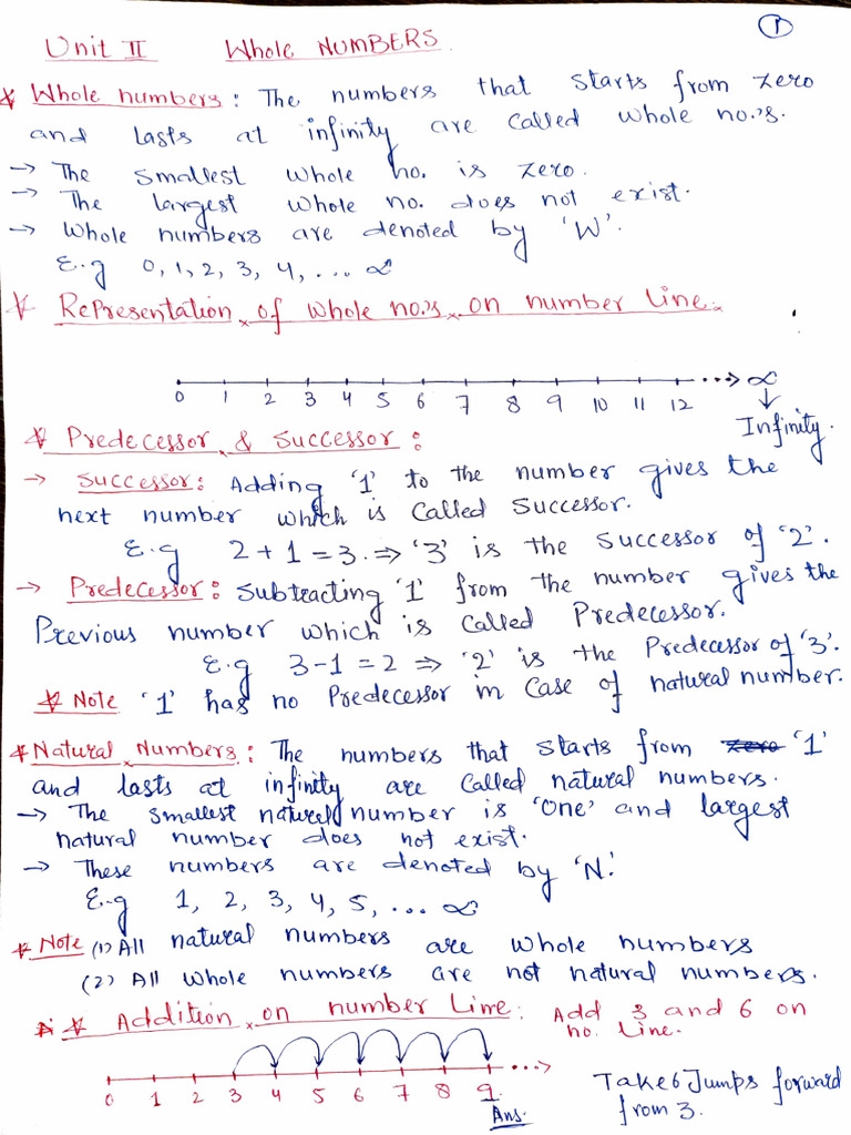 Unit 2 Whole Numbers 6th | PDF