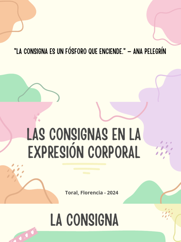 La Consigna en La Expresión Corporal | PDF | Neurociencia | Ciencias ...