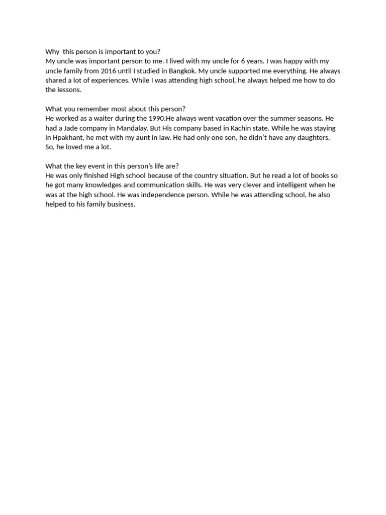 My Uncle | PDF