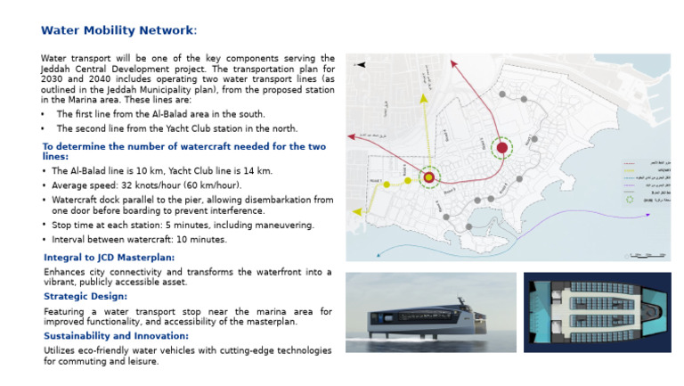 Jeddah Water Mobility Network Plan | PDF