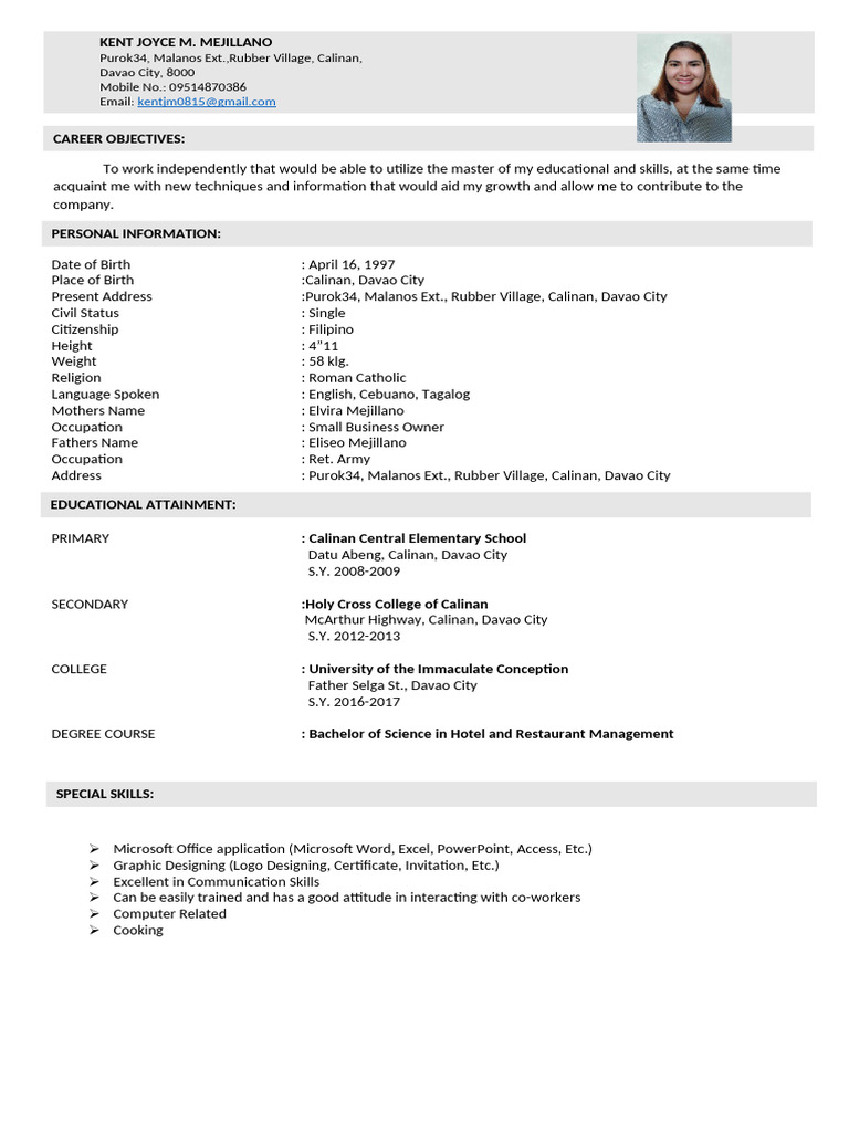 Kenken Resume Final (1) | PDF