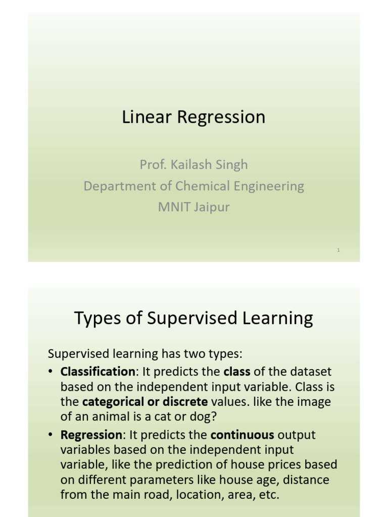03 Linear Regression | PDF | Regression Analysis | Linear Regression 03 Linear Regression | PDF | Regression Analysis | Linear Regression