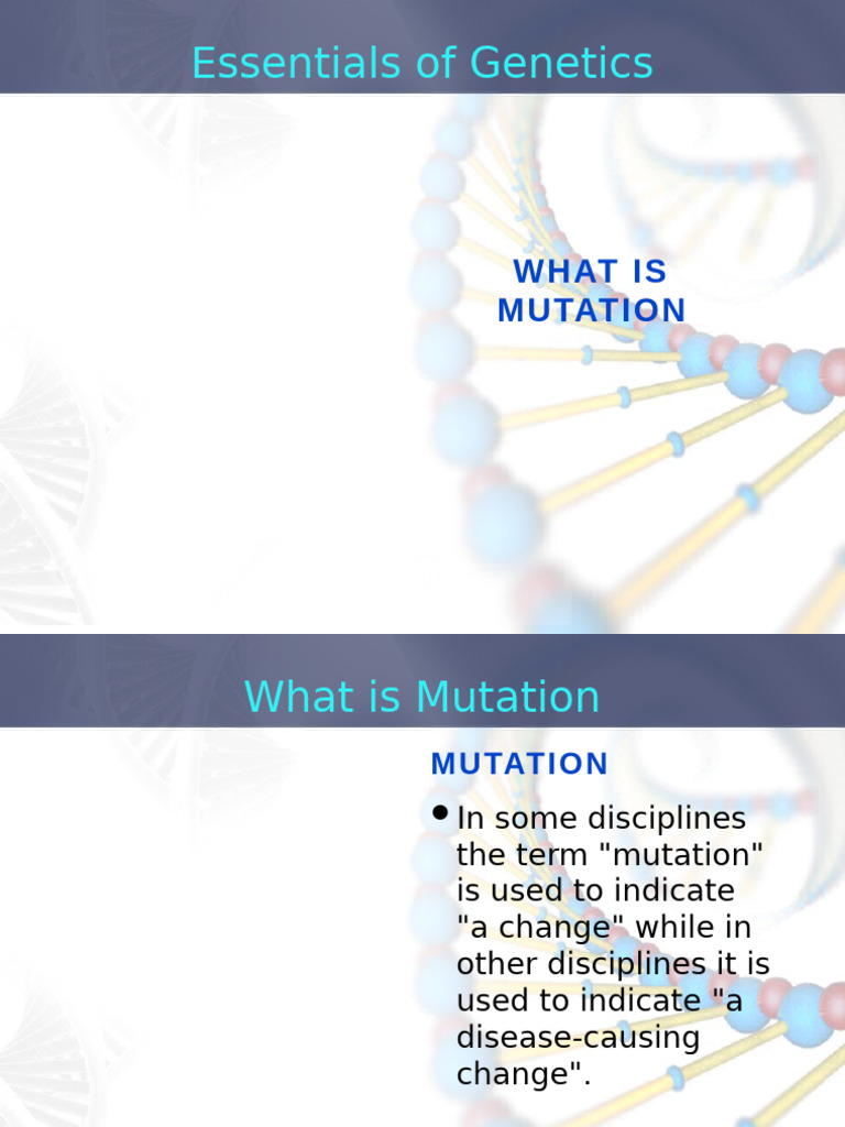 Lesson 122_What is Mutation | PDF