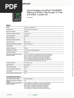 Product Data Sheet: Easypact CVS - CVS630F ETS 2.3 Circuit Breaker ...