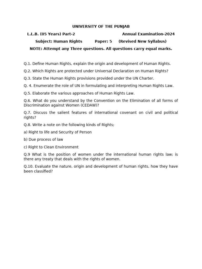 Human Rights | PDF | Human Rights | Convention On The Elimination Of ...