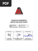 GROGOL-SOP-HSE-17 - Mine Permit Dan Simper | PDF
