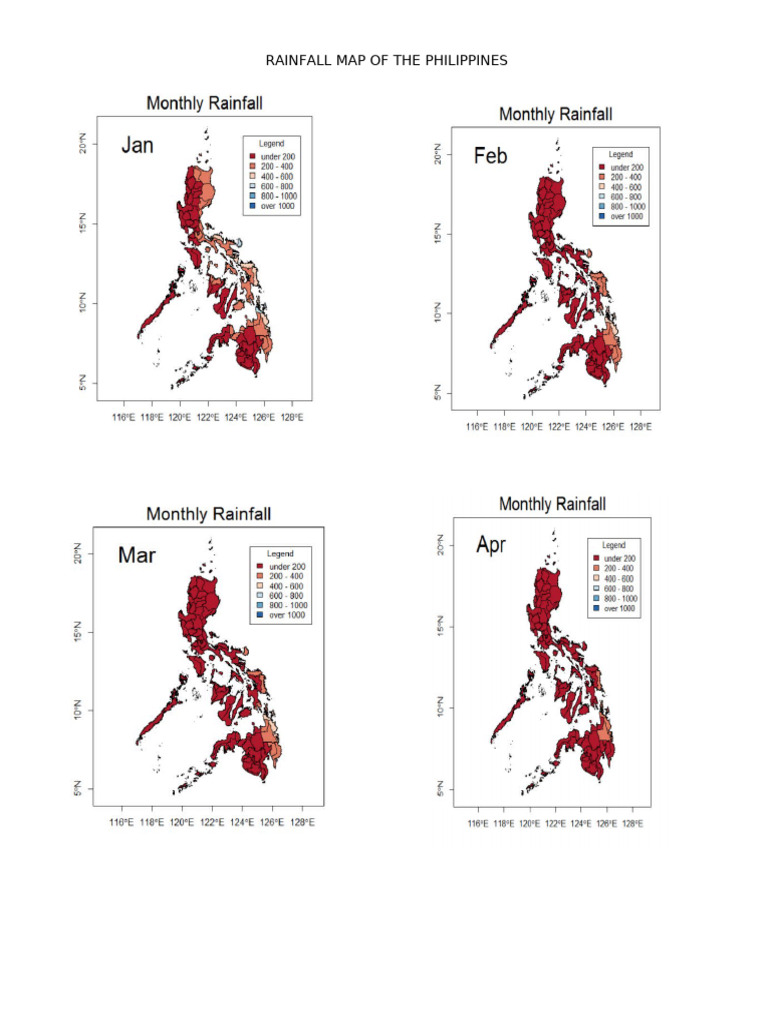 Philippines Rainfall and Climate Map | PDF
