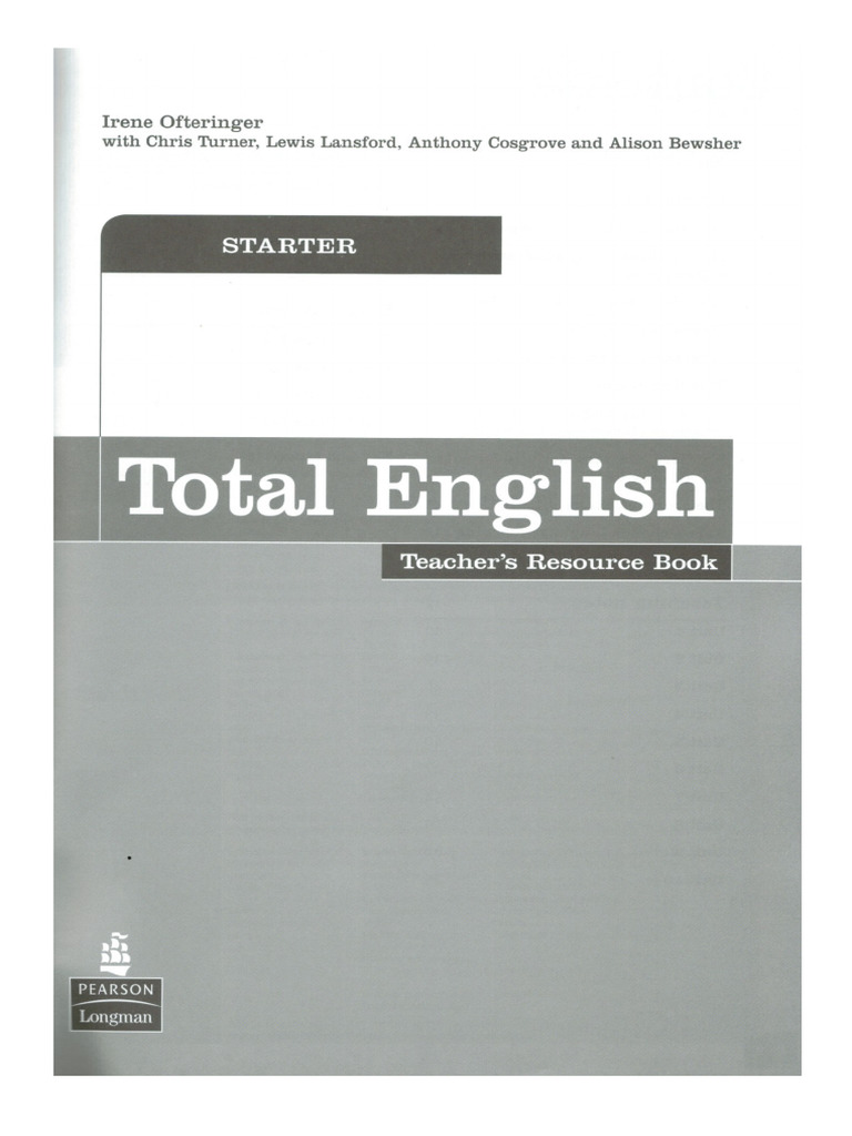 Total English Starter - Teacher's Book | PDF