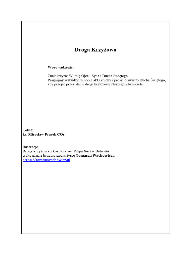 Droga Krzyzowa Calosc | PDF