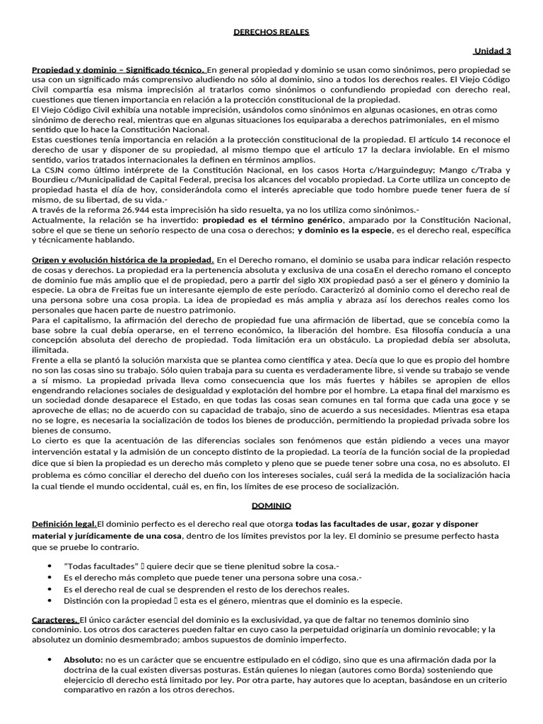Unidad 3 | PDF | Posesión adversa | Propiedad