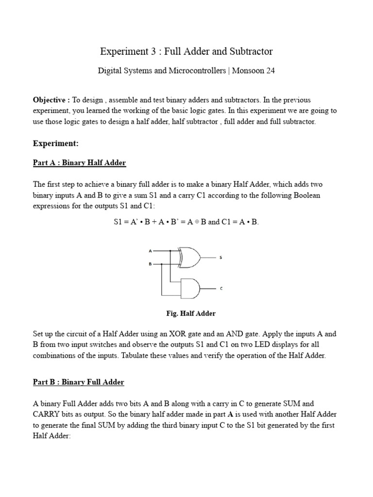 Experiment 3 | PDF | Logic Gate | Digital Electronics