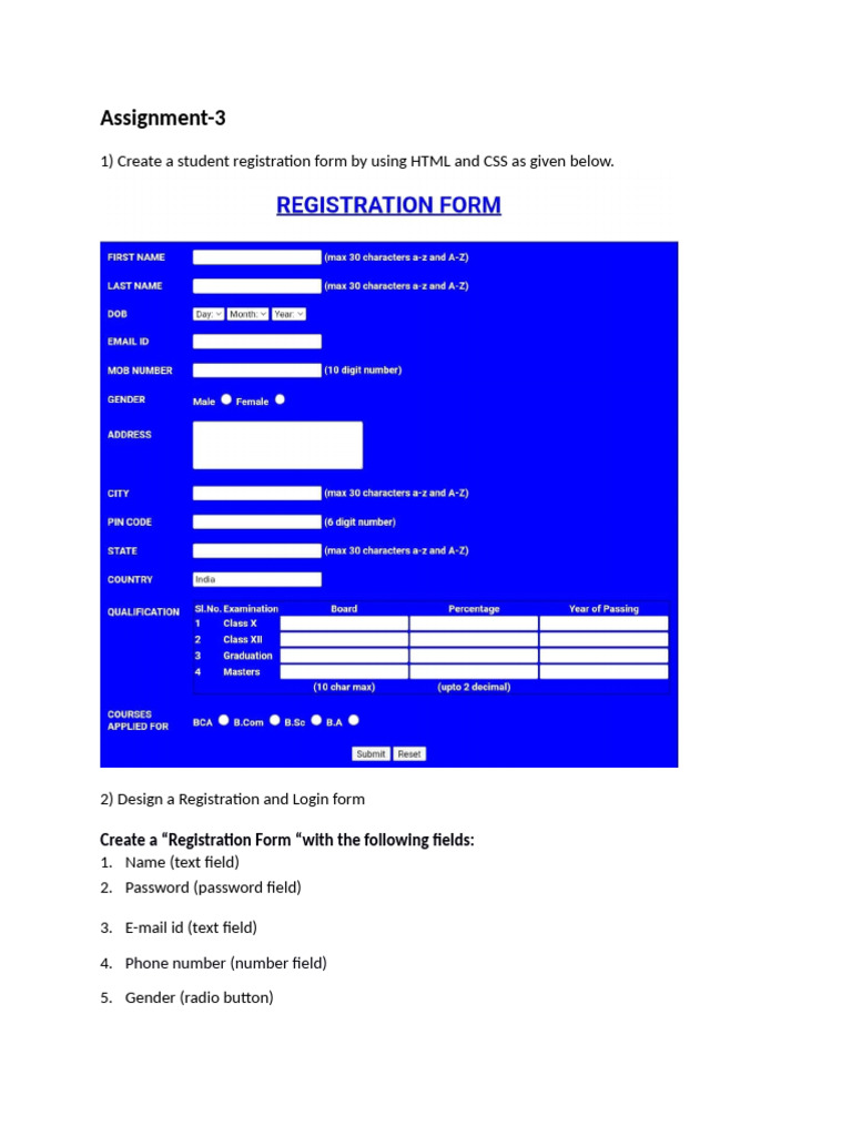 Assignment 3 (MWD) | PDF