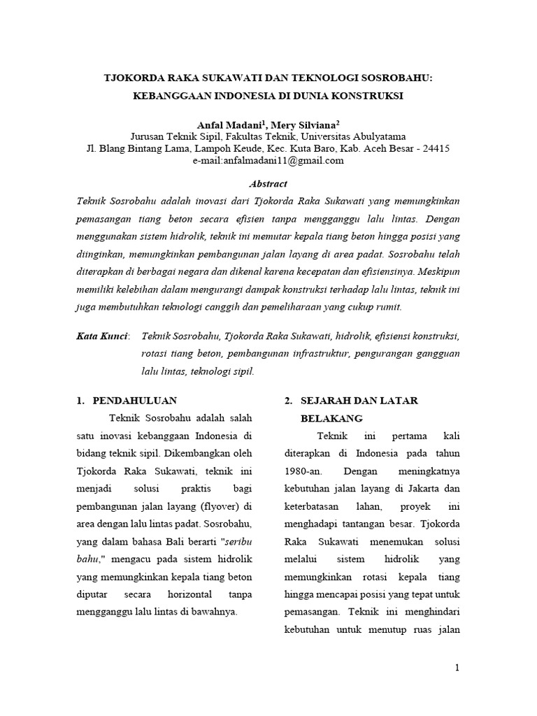 Inovasi Sosrobahu di Konstruksi | PDF