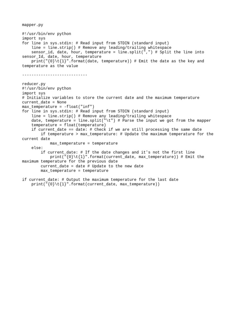 Mapper Reducer Code for File1 | PDF