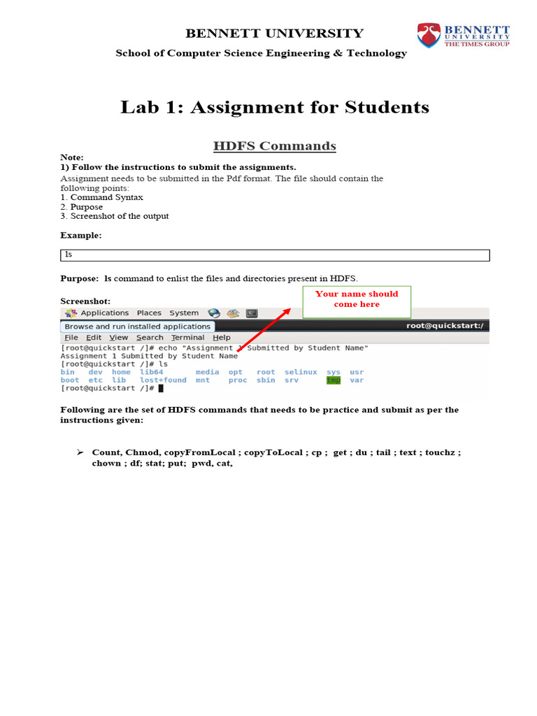 Lab 1 Assignment For Students | PDF