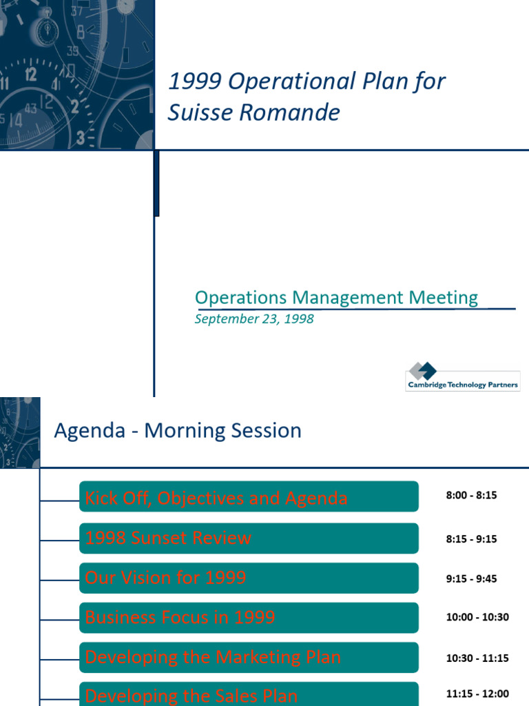 Operational Plan | PDF | Marketing | Accountability