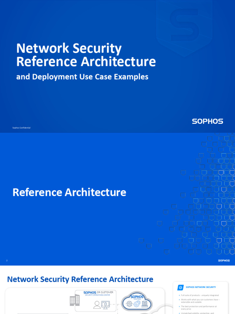 Sophos Network Security Reference Architecture | PDF | Computer Network | Wide Area Network